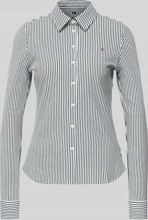 Tommy Hilfiger Slim Fit Hemdbluse aus Baumwoll-Mix