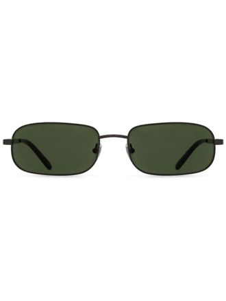 Gucci Sonnenbrille mit eckigem Gestell - Grau