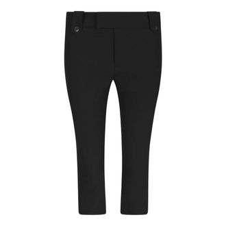 Neo Noir Cropped Hosen - - Trousers - Damen - Schwarzk - XS
