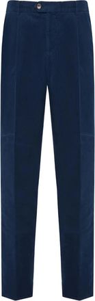 Brunello Cucinelli pantalon en velours côtelé - Bleu