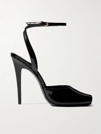 Saint Laurent Escarpins En Cuir Verni La Scandale - Noir