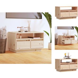 vidaXL Vidaxl - TV-Schrank 60x35x37 cm Massivholz Kiefer - tv Schrank - Holzm&ouml;bel - Lowboard - Sideboard - Entertainment Center