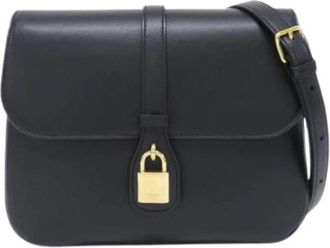 Celine Pre-owned Sac Bandouli&egrave;re Moyen Mod&egrave;le Tabou en Cuir - Femme - Pre-owned - Noir - Taille: ONE Size