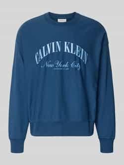 Calvin Klein Jeans Sweatshirt mit Label-Stitching