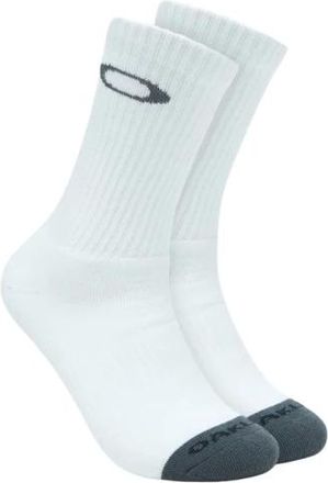 Oakley unisex, Sous-v&ecirc;tements, Blanc, Taille: M Lot de 5 paires de chaussettes mi-mollet