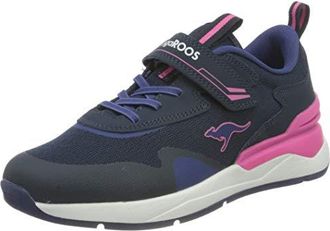 Kangaroos KD-Gym Ev, Basket Femme, Bleu Marine foncé Fandango Rose 4294, 37 EU