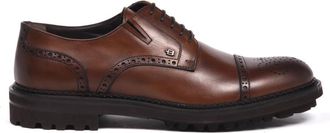 Baldinini Lederschn&uuml;rschuh - - Shoes - Herren - Braun - 44 EU