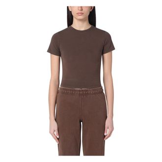 Entire studios Kurzarm T-Shirt und Polo Kollektion - - Tops - Damen - Braun - XS
