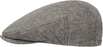 Stetson Casquette Woodfield Linen Homme - Made in The EU Gavroche Casquettes Plates avec Visiere, Doublure Printemps-ete - XL (60-61 cm) Anthracite