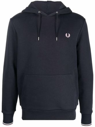 Fred Perry Hoodie mit Logo-Stickerei - Blau