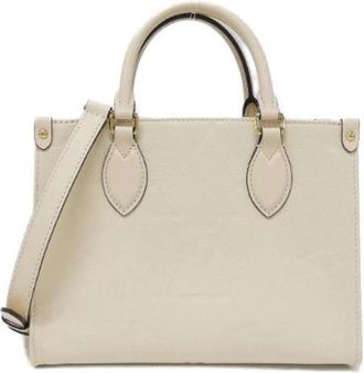 Louis Vuitton Pre-owned Sac OnTheGo Monogram Empreinte Cuir - Femme - Pre-owned - Beige - Taille: ONE Size
