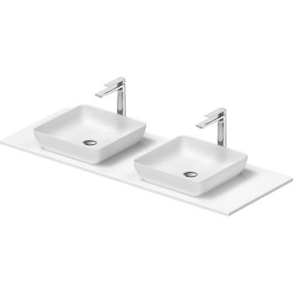 Duravit Sivida Doppelwaschtisch Set eckig inkl. Konsole - Duravit