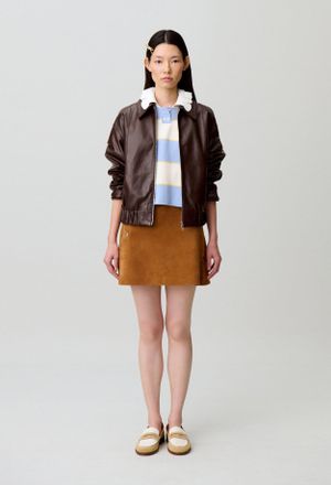 Claudie Pierlot Gestreiftes Strickpolo