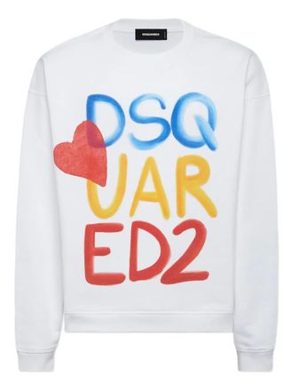 Dsquared2 sweat à logo imprimé - Blanc