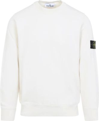 Stone Island Homme, Sweatshirts et sweats &agrave; capuche, Blanc, Taille: L SweaT-shirt ras du cou