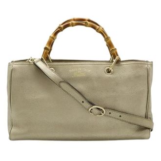 Gucci Pre-owned Vintage Bamboo Handbag - - Pre-owned - Damen - Beige - ONE SIZE