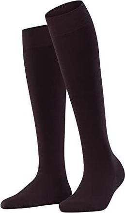 Falke Softmerino W Kh laine coton unies 1 paire, Chaussettes longues Femme, Rouge Barolo 8596, 37-38