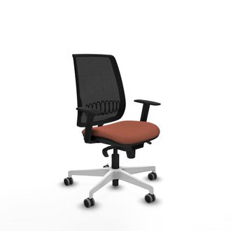 Piqueras y Crespo B&uuml;rostuhl aus Alaros-Stoff mit 1D-Armlehnen, h&ouml;henverstellbare Lendenwirbelst&uuml;tze, ausgestattet mit 5 Positionen und injiziertem Schaumstoff, Schwarz/