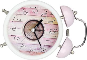 Cabilock Tischuhr Wecker Schlichte Metalluhr Mit Glockenspiel F&uuml;r Schlafzimmer Modische Kleine Haushaltswecker Ohne Batterie Als Dekoration F&uuml;r Zuhause B&uuml;ro