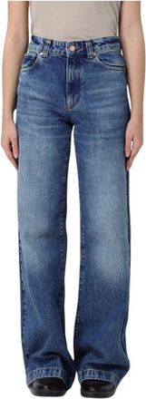 Emporio Armani Gerades Jeans aus Baumwoll-Denim - - Jeans - Damen - Blau - W32