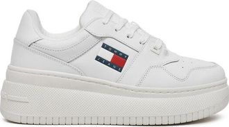 Tommy Jeans Sneakers Tjw Retro Basket Flatform Ess EN0EN02506 Weiß