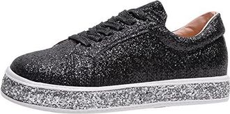 Generic Chaussures &agrave; paillettes pour femme - &Eacute;l&eacute;gantes - L&eacute;g&egrave;res et confortables - &Agrave; lacets - Style d&eacute;contract&eacute; - Pour la marche, les mariages, les loisirs, N