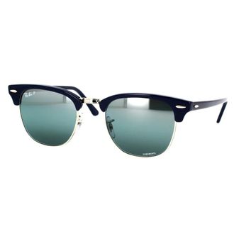 Ray-Ban unisex, Accessoires, Bleu, Taille: 49 MM Lunettes de soleil Clubmaster classiques polarisées