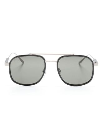 Gucci lunettes de soleil teint&eacute;es &agrave; monture carr&eacute;e - Argent