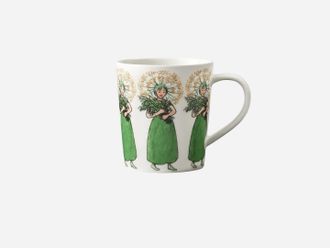 Design House Stockholm ELSA Beskow, Becher 40 cl mit Henkel, Frau Dill