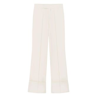 &Aacute;eron Femme, Pantalons, Blanc, Taille: 38 FR Aeron Wide Leg Cuffed Pantalons