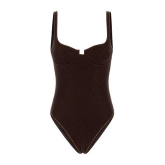 Os&eacute;ree Lumi&egrave;re Shell Maillot - - Swimwear - Damen - Braun - S