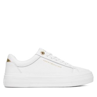 Tommy Hilfiger Sneakers Tommy Hilfiger Th Foxing Platform Leather FW0FW09018 Wei&szlig;
