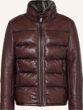 Milestone Lederjacke rot