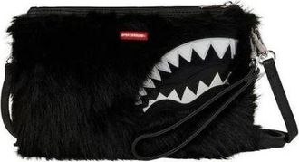 Sprayground Sprayground | Fur Cray Black Crossover Clutch