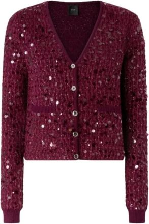 Pinko Pinko, Femme, Pulls, Rouge, Taille: 42 FR Pinko Sweaters Bordeaux