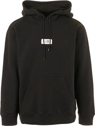 Maison Margiela Homme, Sweatshirts et sweats &agrave; capuche, Noir, Taille: M Logo Cotton Sweat &agrave; capuche