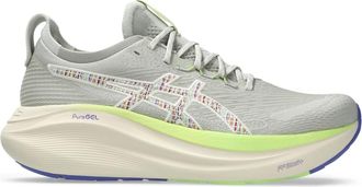 Asics Herren Gel-Nimbus 27 Laufschuhe, Nature Bathing/Lime Green, 42.5 EU
