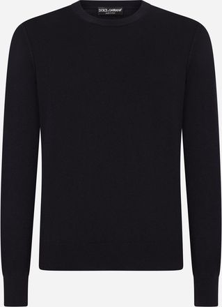 Dolce & Gabbana Kaschmirpullover Mit V-ausschnitt - Mann Strickwaren Blau 52