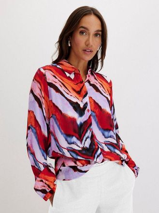 Witt Klassische Bluse Viskose-Bluse Langarm