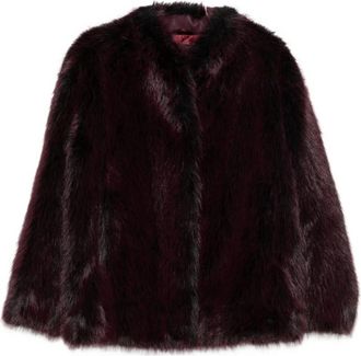 Patrizia Pepe Femme, Vestes, Violet, Taille: 38 FR Fluffy Soft Fur