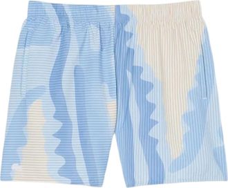 Lacoste Homme, Maillots de bain, Multicolore, Taille: M Stripped Croco Swimshort