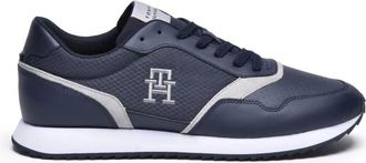 Tommy Hilfiger Homme, Chaussures, Bleu, Taille: 48 EU Runner Evo Baskets
