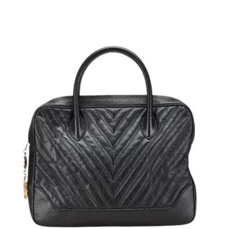 Chanel Pre-owned Vintage Lederhandtasche - - Pre-owned - Damen - Schwarzk - ONE SIZE
