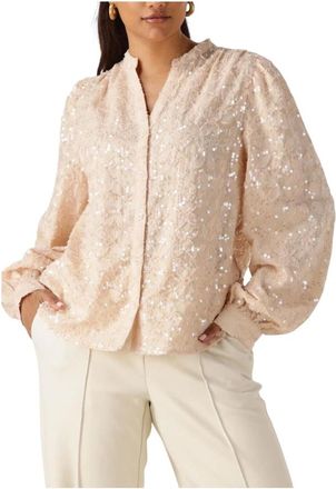 Nukus Nukus, Damen, Blusen & Hemden, Beige, MGr&ouml;&szlig;e