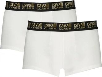 Cavalli Homme, Sous-v&ecirc;tements, Blanc, Taille: 2XL Trunk Boxer 2-Pack