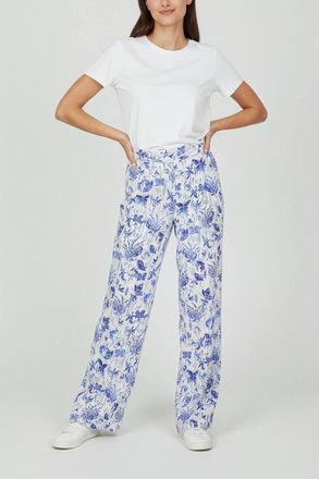 Gerard Darel Pantalon large imprim&eacute; fleuri - Electrique