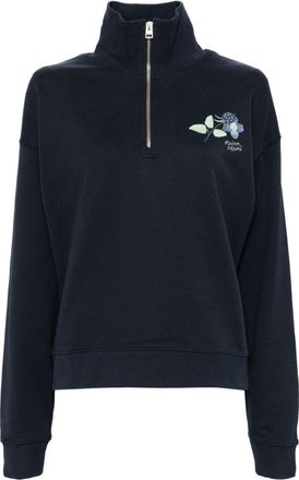 Maison Kitsun&eacute; Strawberry Leaf Sweatshirt - Blau