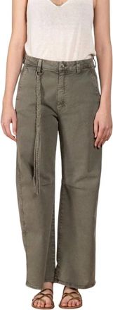 Mason's Femme, Jeans, Vert, Taille: 44 FR Valerie Balloon Fit Denim Pants