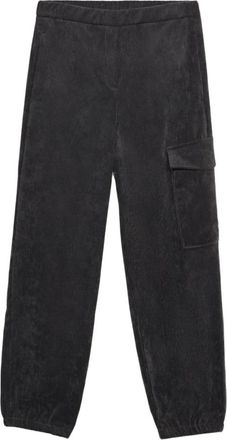 Oltre Femme, Pantalons, Gris, Taille: 38 FR Pantalon Cargo en Velours C&ocirc;tel&eacute;