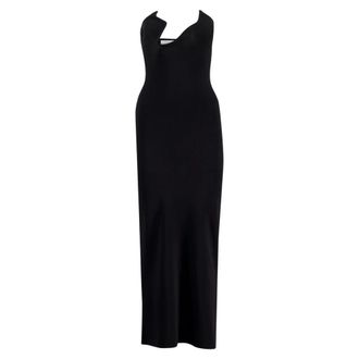 CHRISTOPHER ESBER Femme, Robes, Noir, Taille: 38 FR Odessa Arced Column Knit Dress